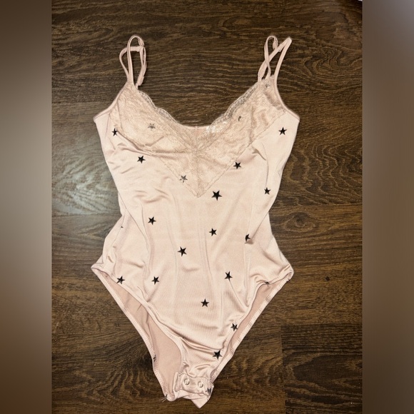 Ardene | Tops | Lacy Light Pink Bodysuit | Poshmark